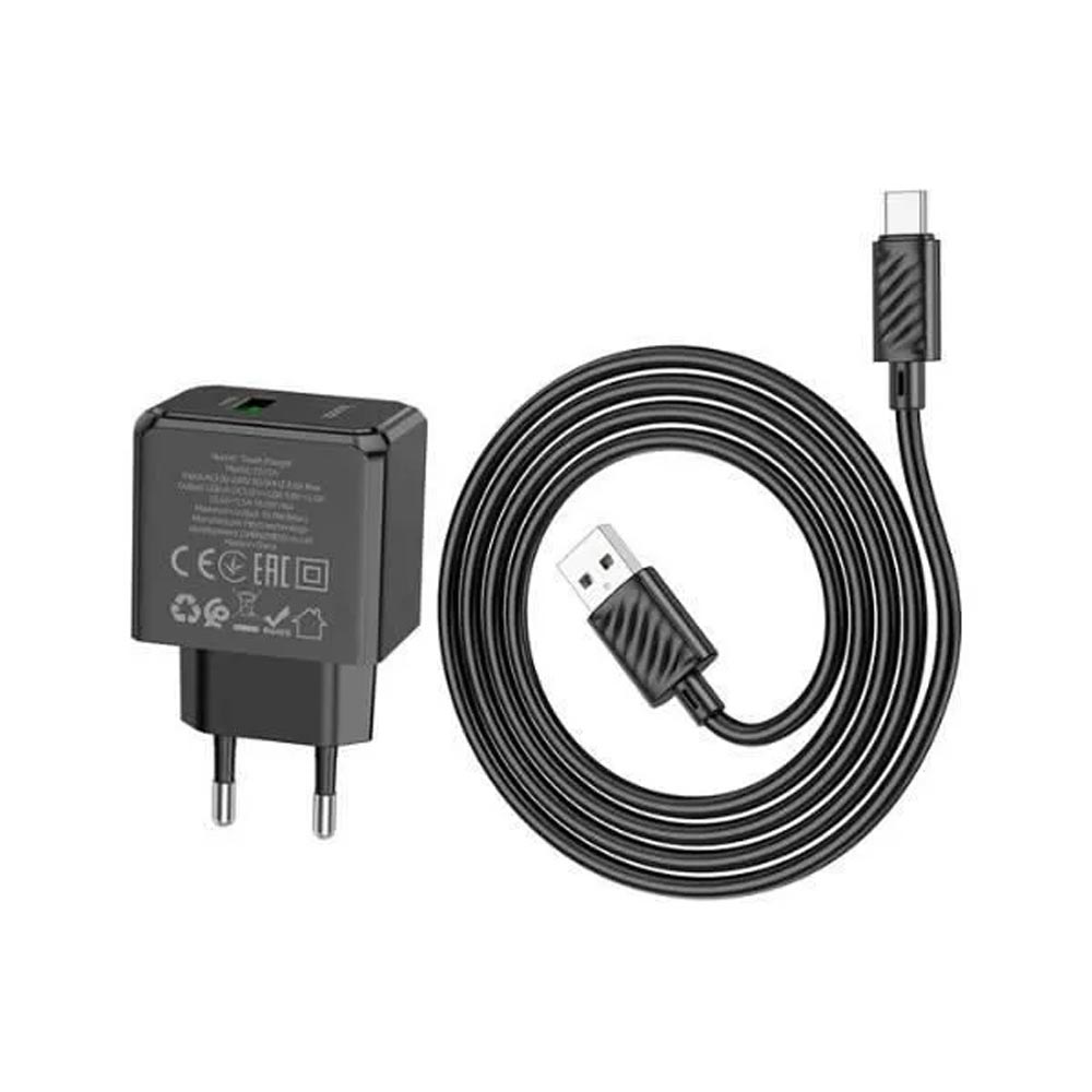 HOCO Wall Charger Set 18W Type-C Cable - Buy Gadgets at Gadget Store